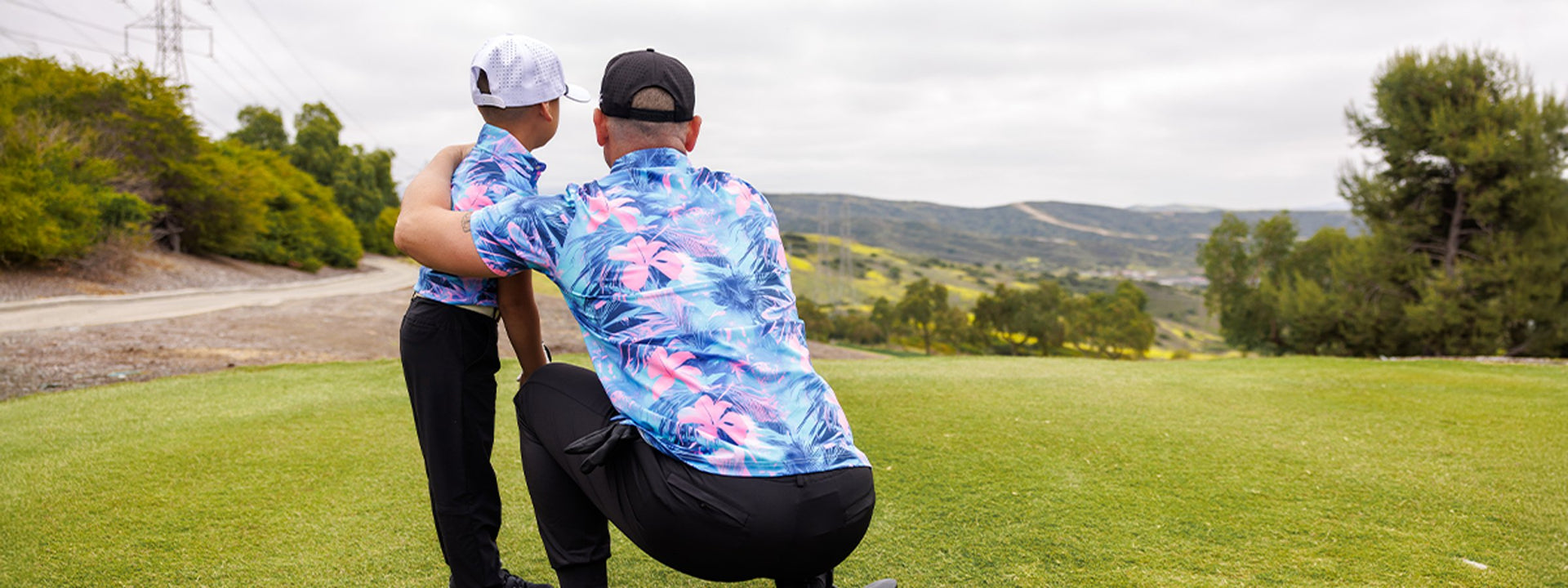 Father and Son Matching Golf Polos – Sunday Swagger