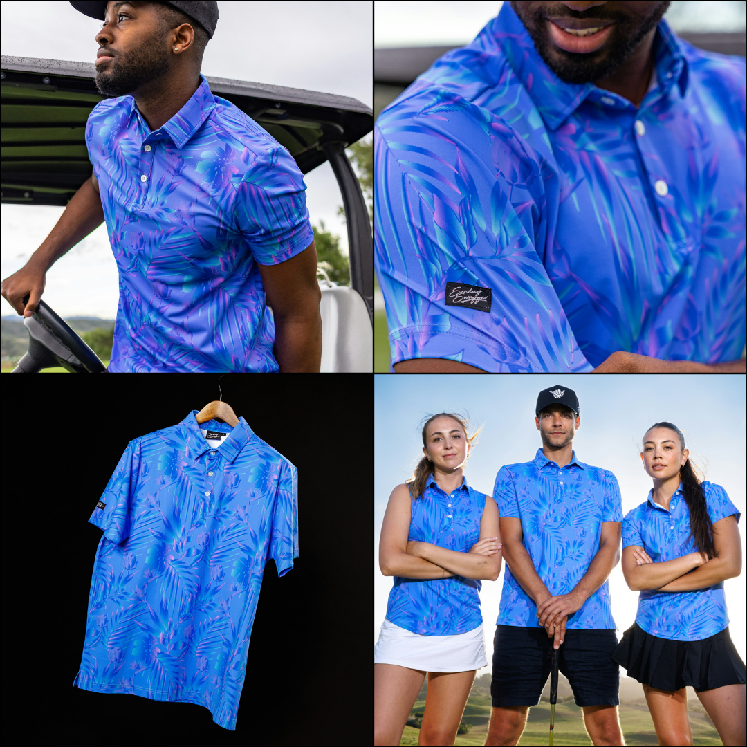 Blue Lagoon | Sunday Swagger Golf Polo
