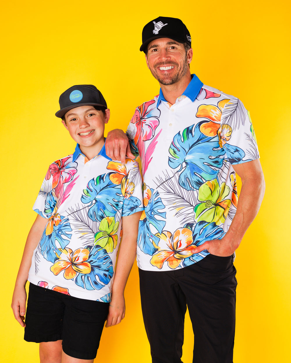 Father and Son Matching Golf Polos – Sunday Swagger