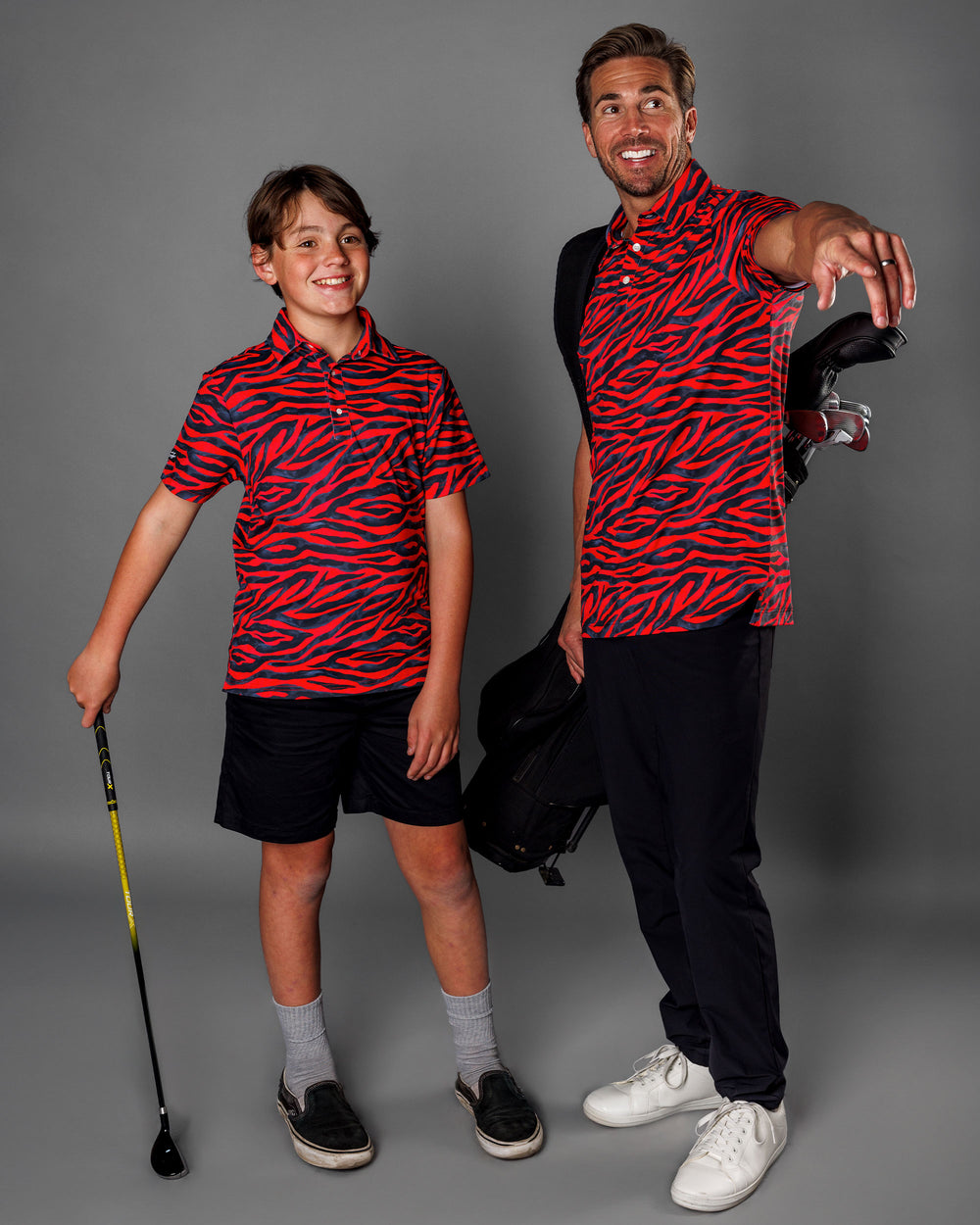 Father and Son Matching Golf Polos – Sunday Swagger