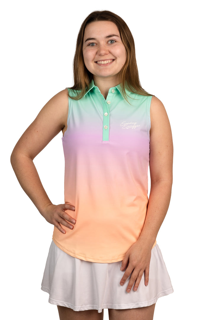 Sunset Women's Golf Polo | Sunday Swagger